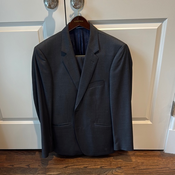 mysuits | Suits & Blazers | Classic Gray Suit With Notched Lapels And ...